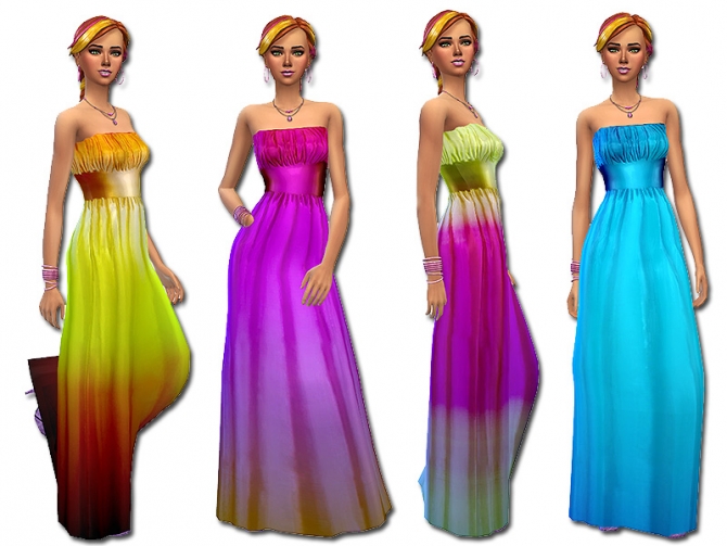 Artemis dress by Simalicious at Mod The Sims » Sims 4 Updates