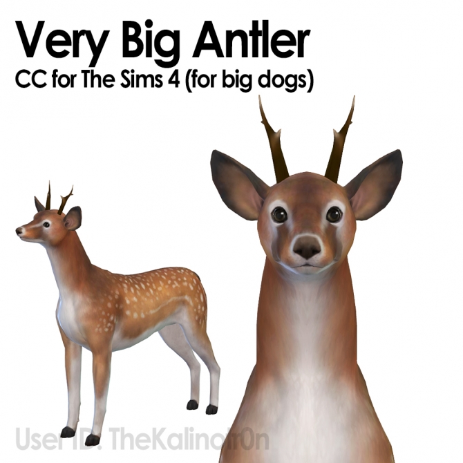 Small Antlers by TheKalino at Mod The Sims » Sims 4 Updates