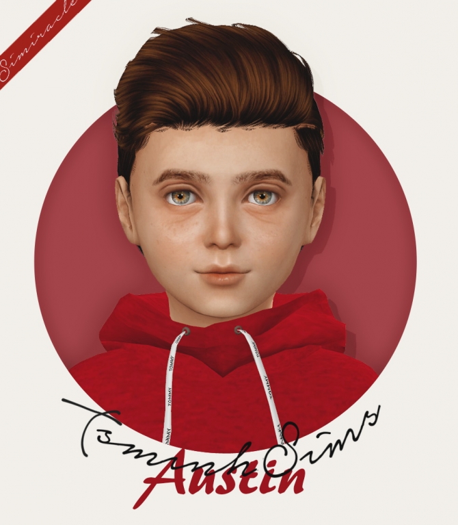 TsminhSims Austin Hair Kids & Toddlers at Simiracle » Sims 4 Updates