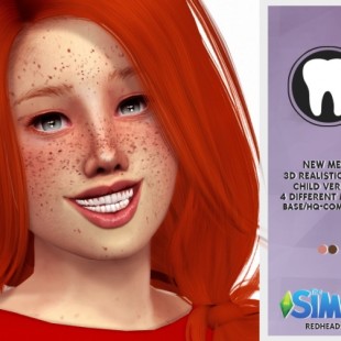 DEFAULT AND NON-DEFAULT ALPHA TEETH at Magic-bot » Sims 4 Updates