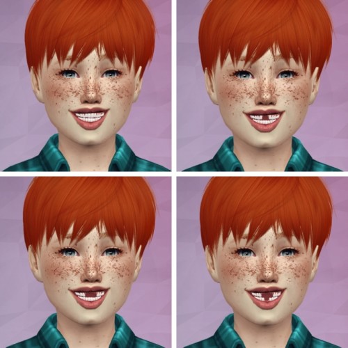 3D REALISTIC TEETH CHILD VERSION by Thiago Mitchell at REDHEADSIMS ...