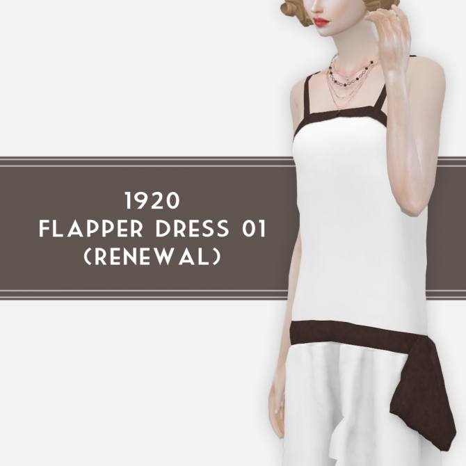 1920 Flapper dress 01 by Lonelyboy at Happy Life Sims » Sims 4 Updates