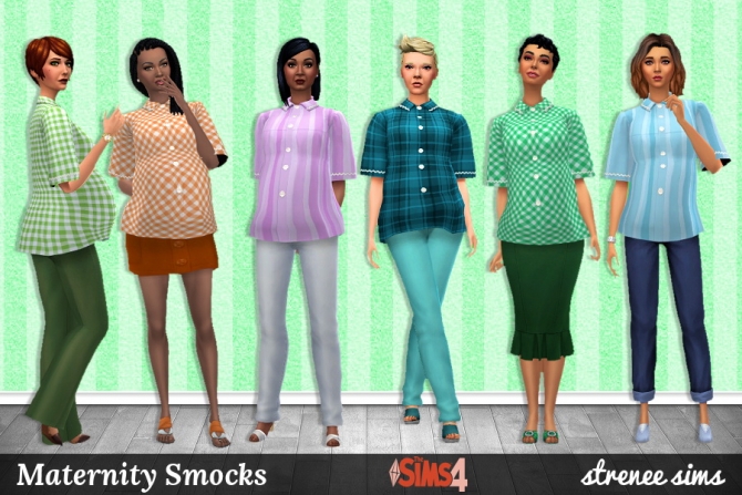 Maternity Smocks at Strenee Sims » Sims 4 Updates