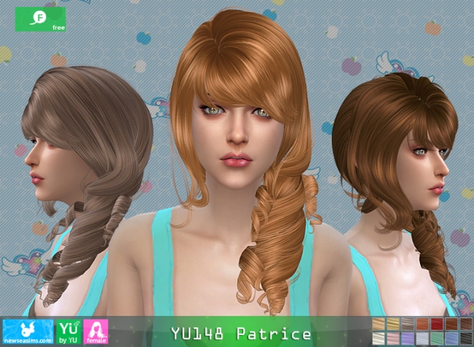 YU148 Patrice hair at Newsea Sims 4 » Sims 4 Updates