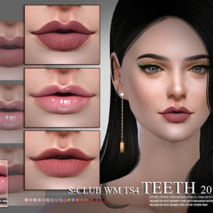 DEFAULT AND NON-DEFAULT ALPHA TEETH at Magic-bot » Sims 4 Updates