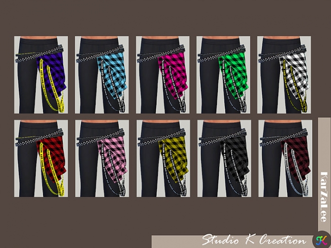 Belt for both gender at Studio K-Creation » Sims 4 Updates