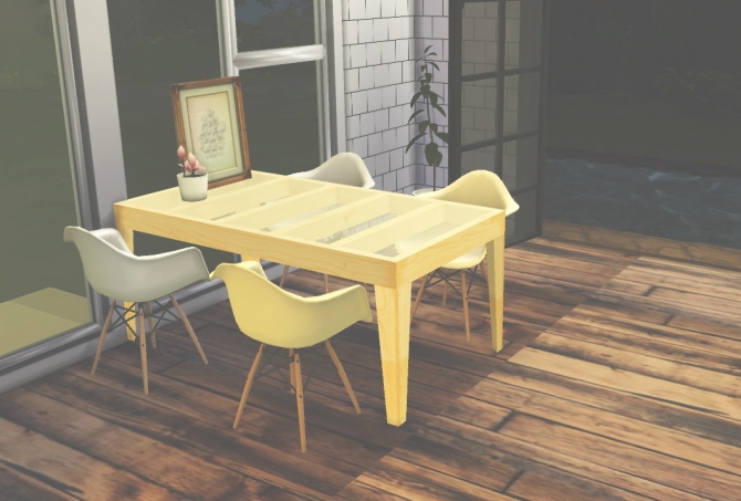Handcrafted Dining Table at Ooh-la-la » Sims 4 Updates