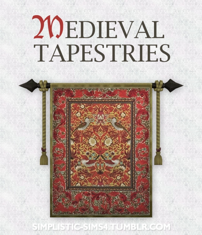 Medieval Tapestries at SimPlistic » Sims 4 Updates