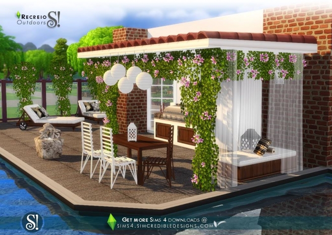 Recreio outdoor set at SIMcredible! Designs 4 » Sims 4 Updates