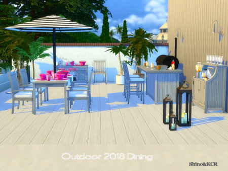 Dining Outdoor 2018 by ShinoKCR at TSR » Sims 4 Updates