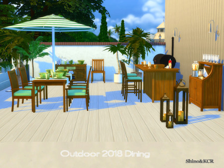 Dining Outdoor 2018 by ShinoKCR at TSR » Sims 4 Updates