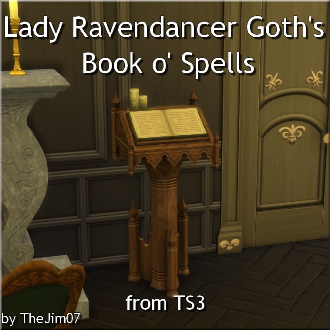 Lady Ravendancer Goth's Book o' Spells from TS3 by TheJim07 at Mod The ...