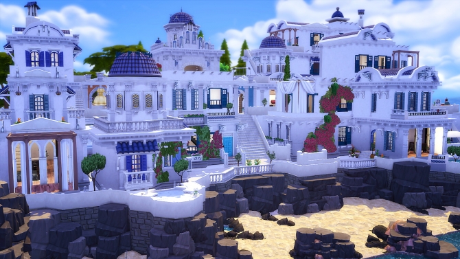 Santorini Greece at Akai Sims – kaibellvert » Sims 4 Updates