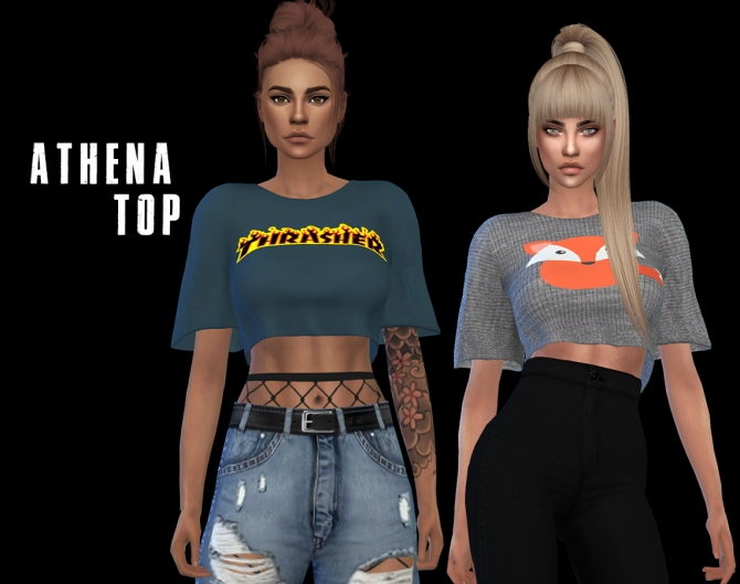 Athena Top at Leo Sims » Sims 4 Updates