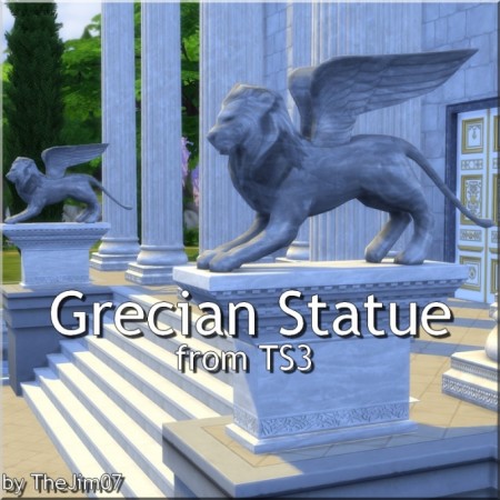 Grecian Statue from TS3 by TheJim07 at Mod The Sims » Sims 4 Updates