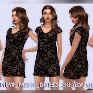 Brandy Dress by NataliMayhem at TSR » Sims 4 Updates