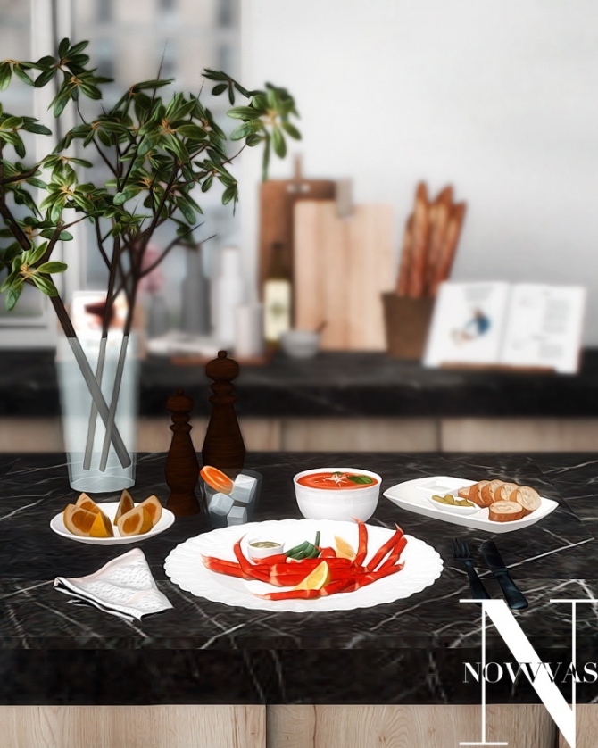 DINING CONVERSION SET at Novvvas » Sims 4 Updates