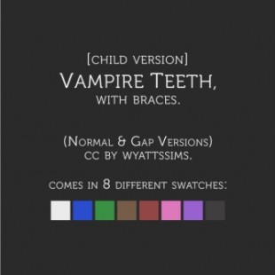 DEFAULT AND NON-DEFAULT ALPHA TEETH at Magic-bot » Sims 4 Updates