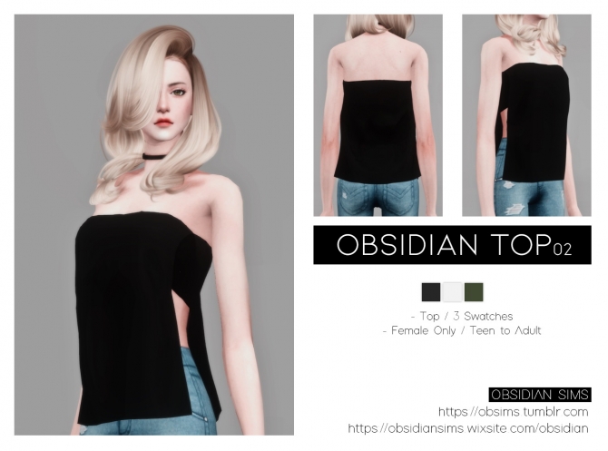 Top 02 at Obsidian Sims » Sims 4 Updates