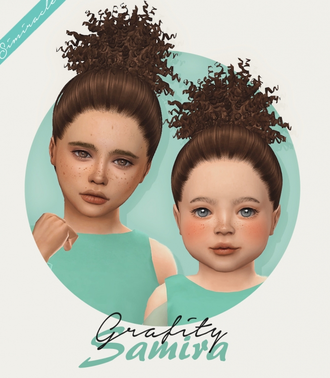 Grafity Samira hair at Simiracle » Sims 4 Updates