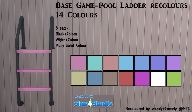 Rung My Bell Pool Ladder 14 Colours by wendy35pearly at Mod The Sims ...