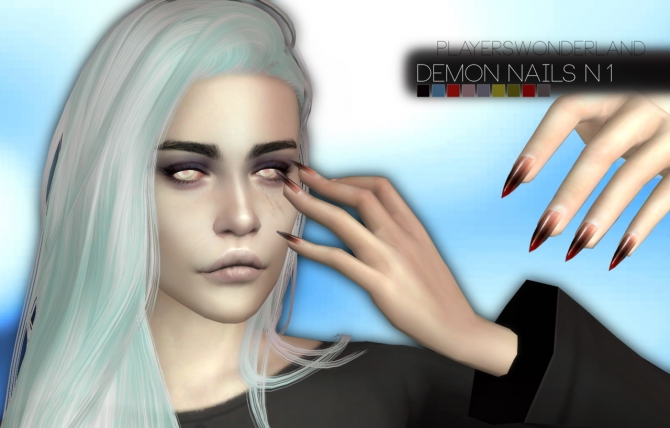 Demon Nails at PW’s Creations » Sims 4 Updates