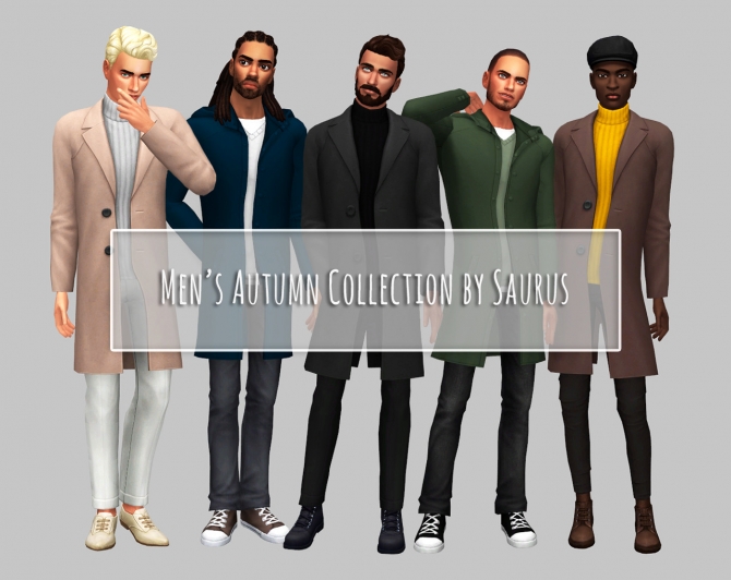 Men’s Autumn Collection at Saurus Sims » Sims 4 Updates