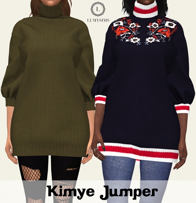 Kimye Jumper at Lumy Sims » Sims 4 Updates