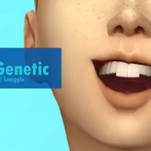 DEFAULT AND NON-DEFAULT ALPHA TEETH at Magic-bot » Sims 4 Updates