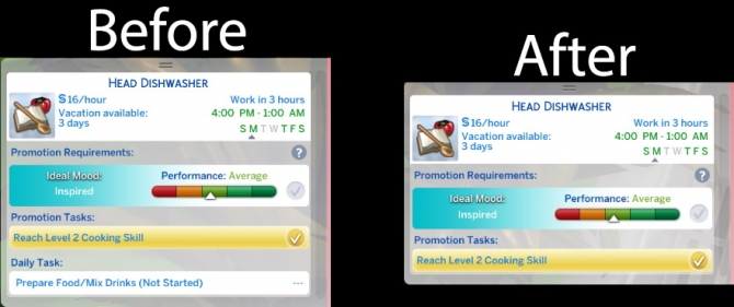 No more daily tasks Only skills needed by Sigma1202 at Mod The Sims ...