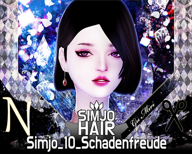Hair 10 Schadenfreude at Kim Simjo » Sims 4 Updates