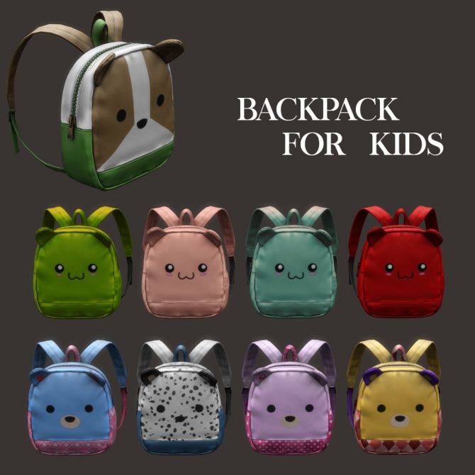 Backpack for kids at Leo Sims » Sims 4 Updates