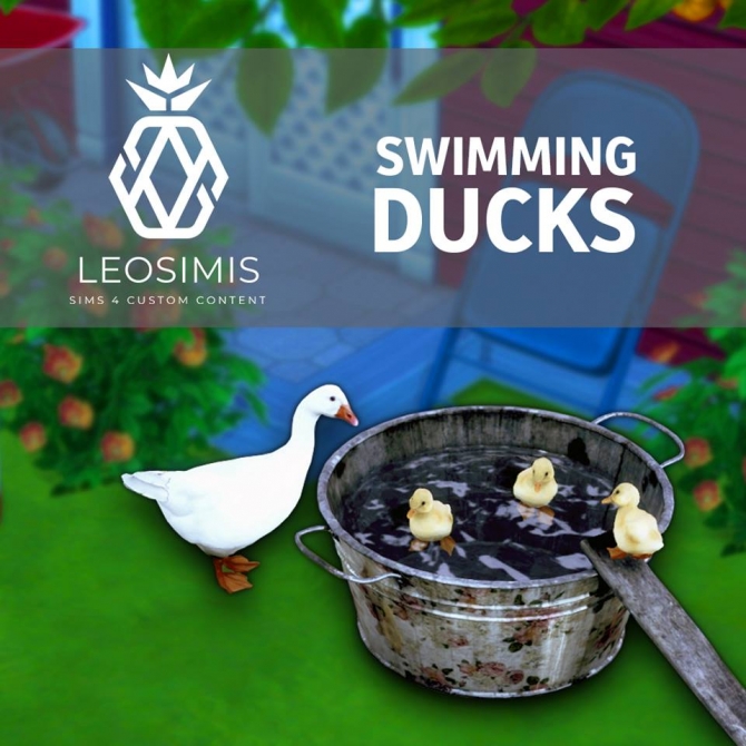 Swimming Ducks (P) at Leo Sims » Sims 4 Updates