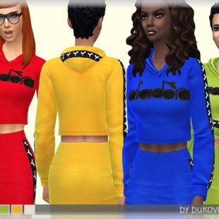 Brandy Dress by NataliMayhem at TSR » Sims 4 Updates