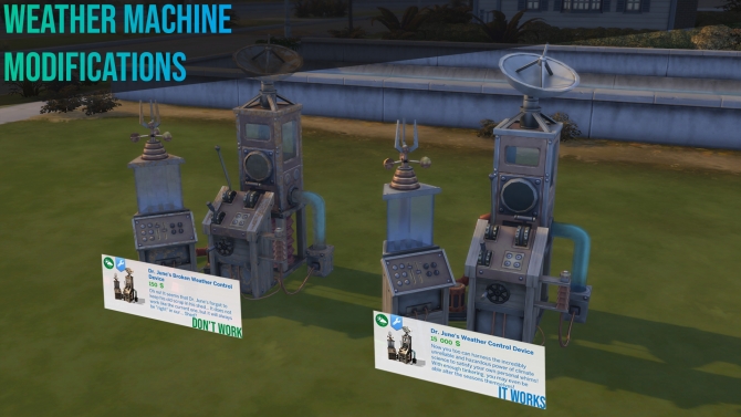 Two Weather Machine Modifications by David L89 at Mod The Sims » Sims 4 ...