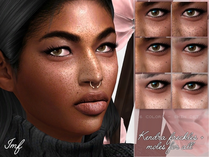 IMF Kendra Moles and Freckles by IzzieMcFire at TSR » Sims 4 Updates