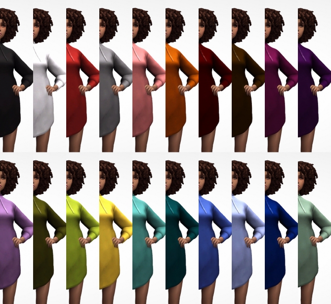 Iceberg Dress at Nyuska » Sims 4 Updates