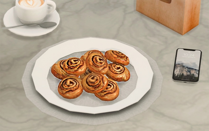 Cinnamon Rolls at Josie Simblr » Sims 4 Updates