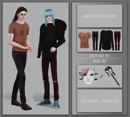Sally Face set at Magic-bot » Sims 4 Updates