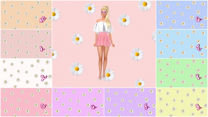 Daisy CAS Backgrounds at Katverse » Sims 4 Updates