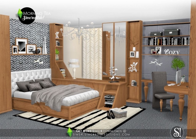 Morning Tea bedroom set at SIMcredible! Designs 4 » Sims 4 Updates