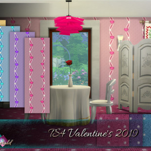 Shades of Red Walls at Veranka » Sims 4 Updates