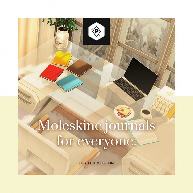 MOLESKINE JOURNALS at Pleyita » Sims 4 Updates