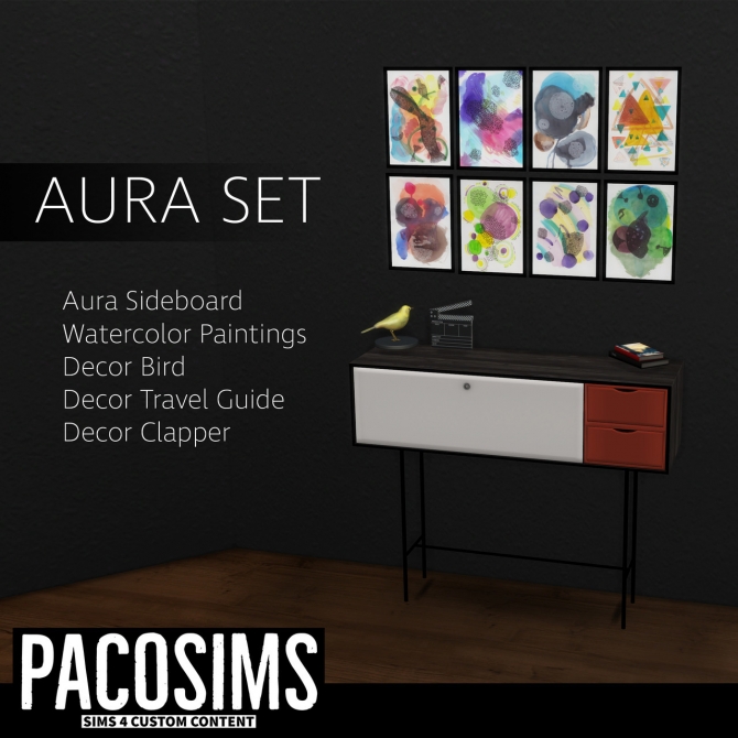 PACO AURA SET at Paco Sims » Sims 4 Updates