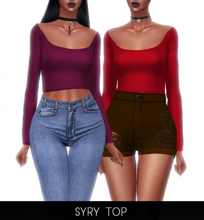 SYRY TOP at FROST SIMS 4 » Sims 4 Updates