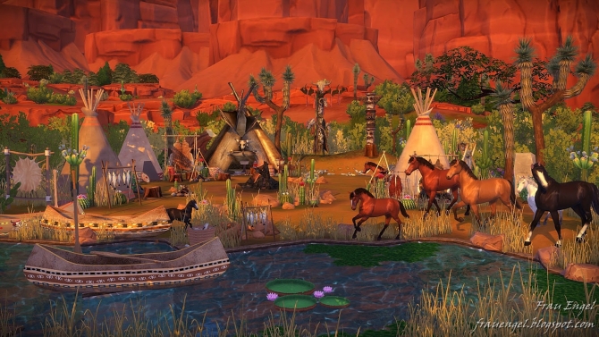 Native American Village at Frau Engel » Sims 4 Updates