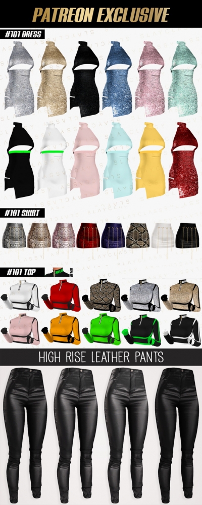 SLAYCLASSY x ELLIESIMPLE collection at Slay Classy » Sims 4 Updates