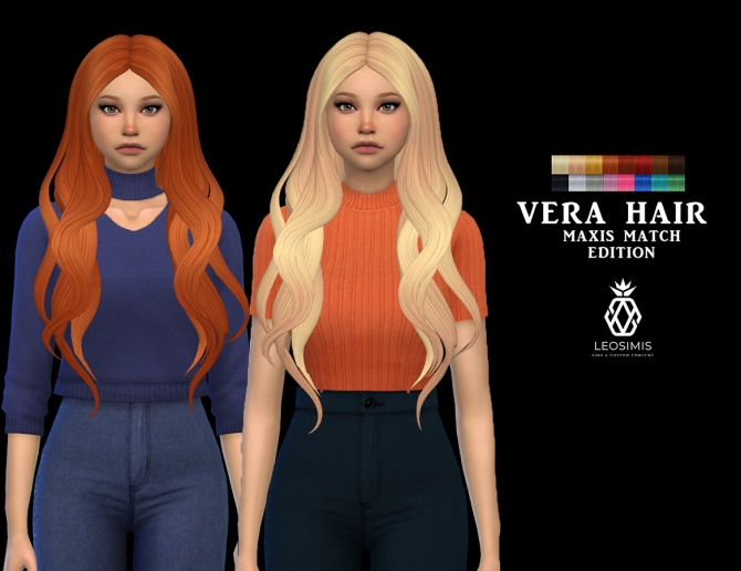 Vera Hair MM at Leo Sims » Sims 4 Updates