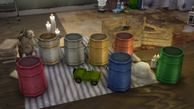 Crap bucket for homeless sims by kady301 at Mod The Sims » Sims 4 Updates