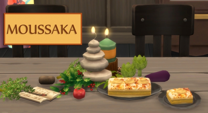 EGGPLANT MOUSSAKA at Icemunmun » Sims 4 Updates